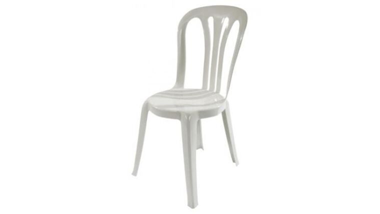 Bistro Chair White Resin A D D Party Rental