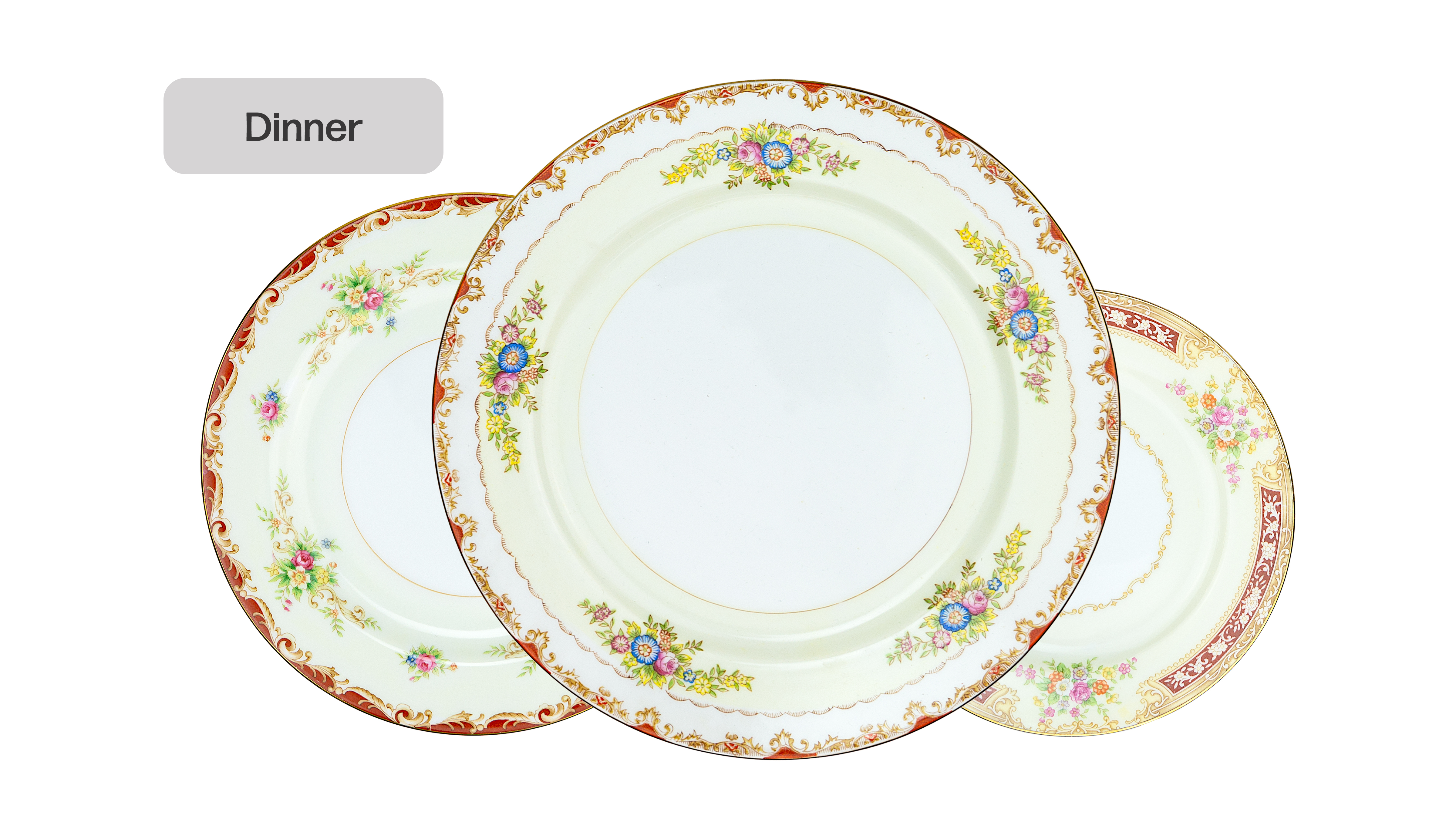 China Plate Wedding Event Rentals - Event Tabletop Rentals including ...