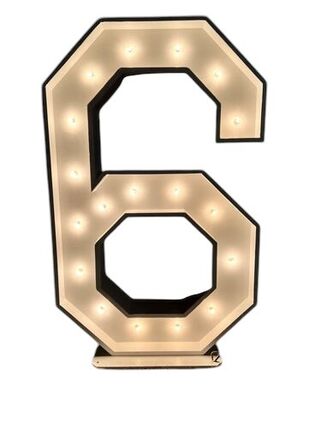 Marquee Numbers & Letters - Table Top Party Rentals