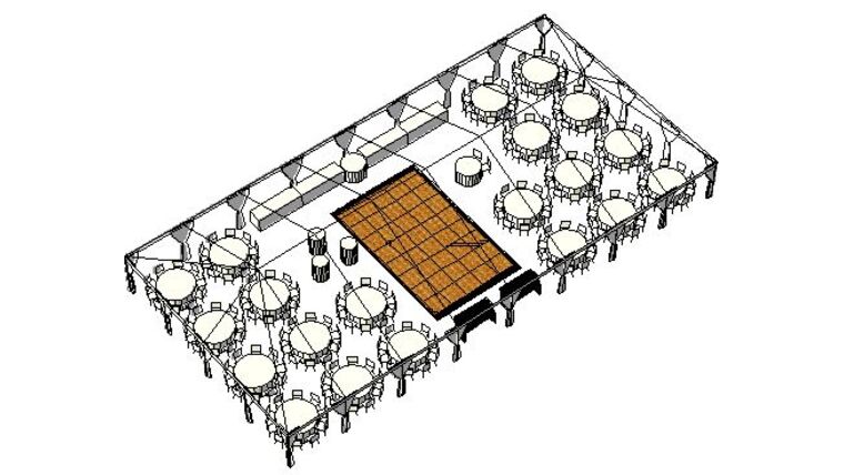 Wedding tent layout for 150 guests 60 photos - Astyledwedding.com